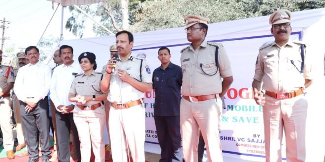 CYBERABAD POLICE COMMISSIONER SHRI. V.C. SAJJANAR, IPS. FLAGGED OFF TWO ...