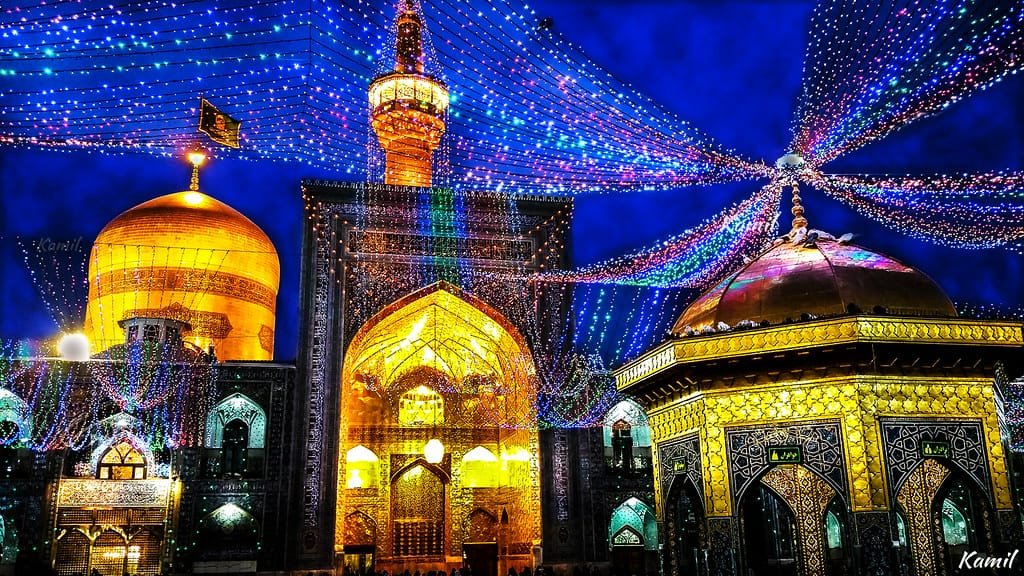 EXQUISITE DECORATION AND LIGHTING OF HARAM MOTAHAR RIZVI ON THE BIRTH ...