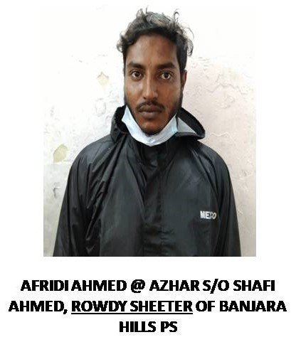 PD ACT INVOKED AGAINST AFRIDI AHMED @ AZHAR S/O SHAFI AHMED, ROWDY ...