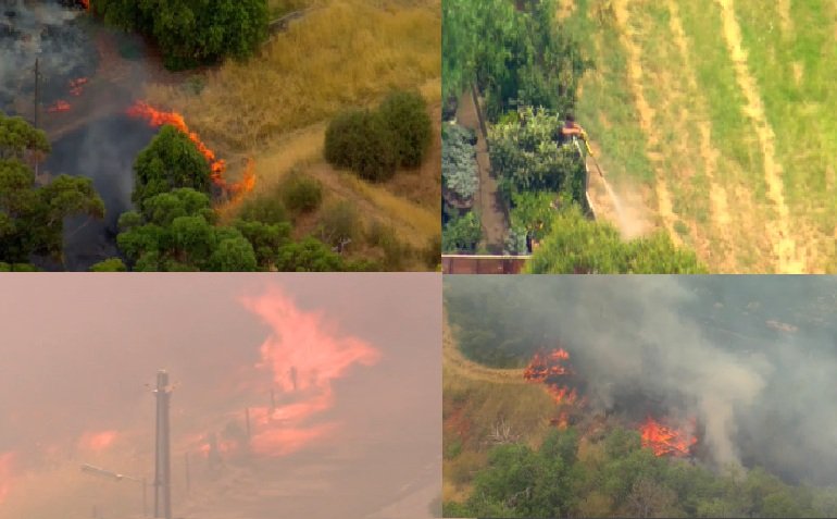 Large fire in Melbourne comes within metres of homes - Pressmediaofindia