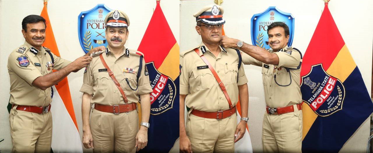 CP HYD CV . Anand IPS congratulated Sri DS Chauhan IPS Sri.AR Srinivas ...