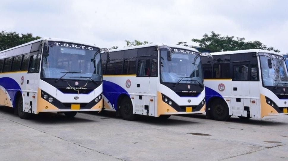Telangana Transport Minister Puvvada Ajay Kumar flags off 50 new super ...