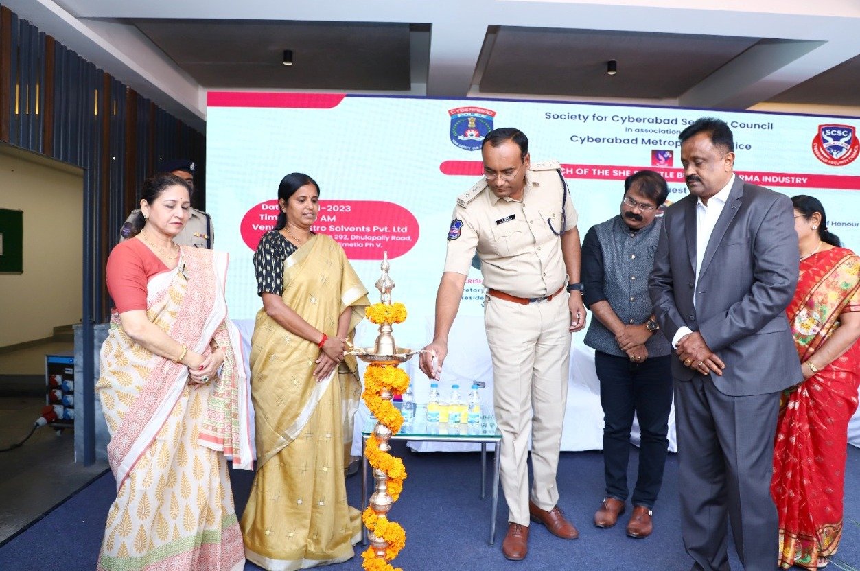 SCSC & Vestro Solvents flag off the 13th SHE Shuttle in Cyberabad, the ...