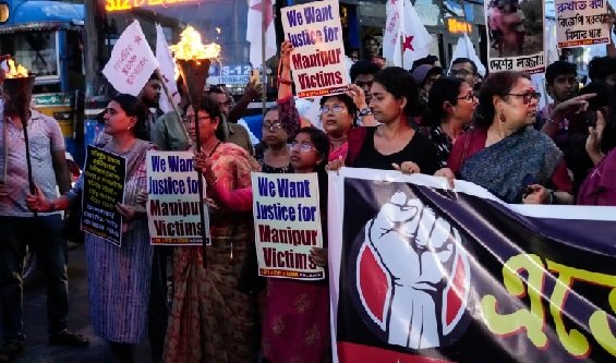 Indian tribal groups’ protests against Manipur mob sexual assaults ...