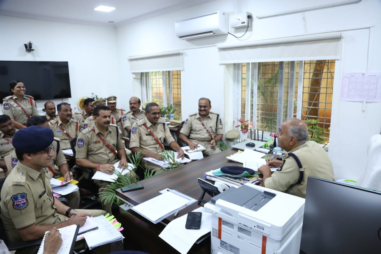 CP Hyderabad Sandeep Shandilya IPS held a meeting In view of ...