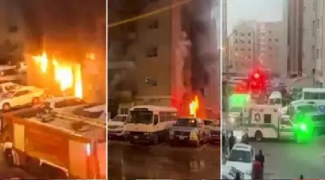 Dozens dead as fire engulfs Kuwait residential block - Pressmediaofindia