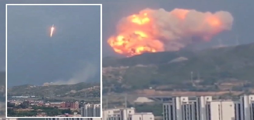 Chinese rocket crashes into hills after 'accidental launch ...