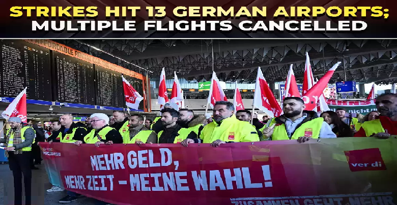 Hundreds of flights cancelled as strikes hit German airports ...